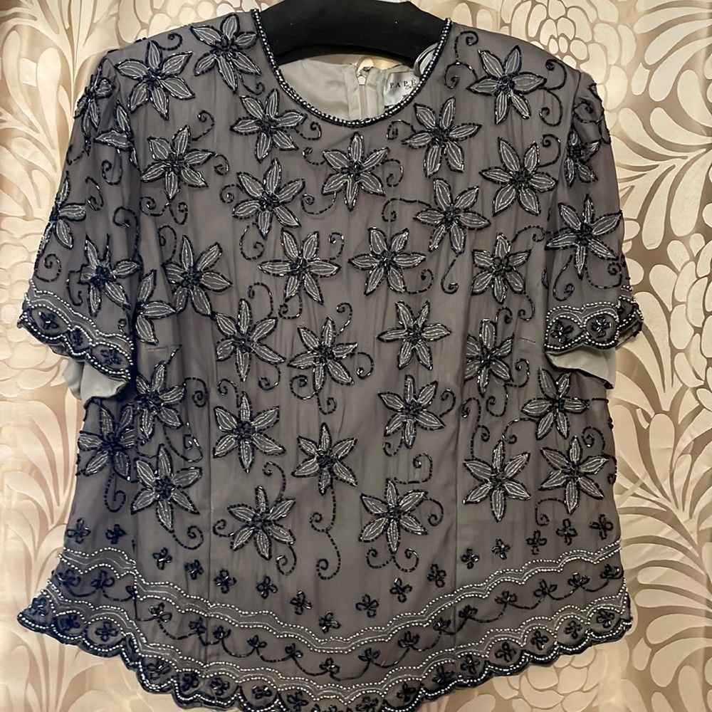 Formal Evening Wear Jeweled Top. Beautiful - Gem